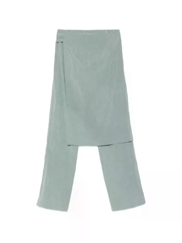 ALYSI Layered Wrap-design Trousers