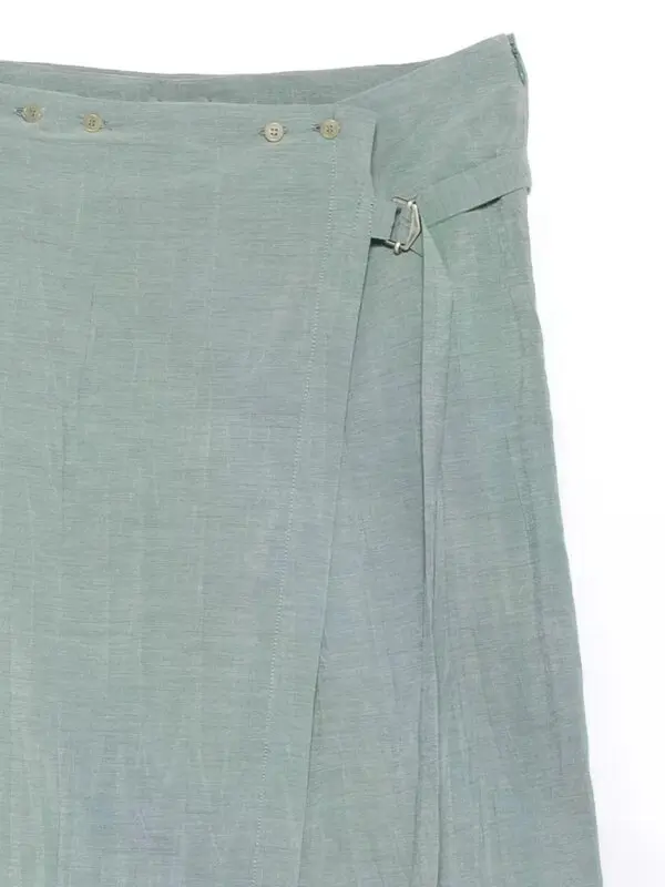 ALYSI Layered Wrap-design Trousers