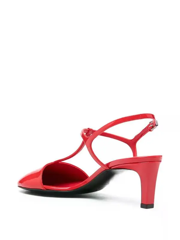 Plan C Patent Leather T-bar Pumps