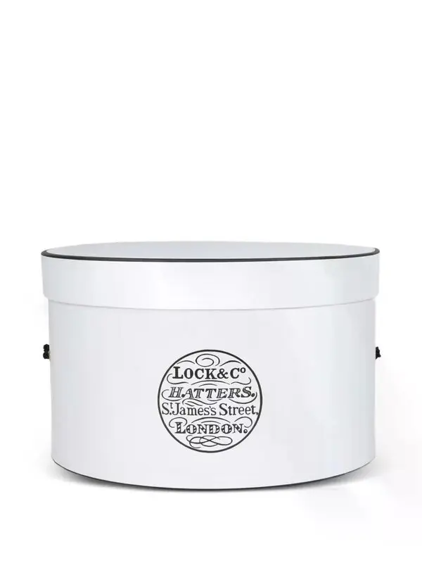 LOCK & CO. HATTERS Logo-print Hat Box - White