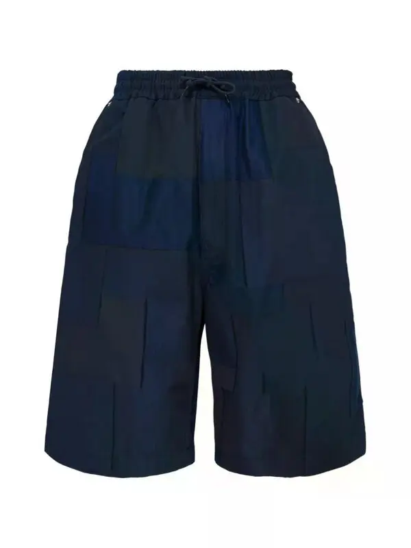 Comme Des Garçons Patchwork Drawstring Shorts