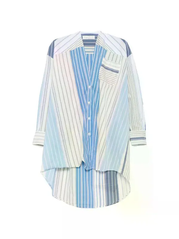 PDR PHISIQUE DU ROLE Patchwork Striped Shirt