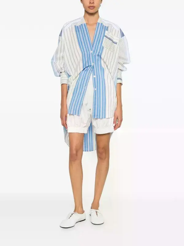 PDR PHISIQUE DU ROLE Patchwork Striped Shirt