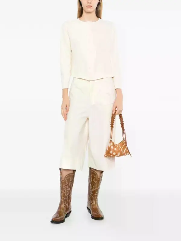 KINYAN LAM Hand-embroidered Cropped Trousers