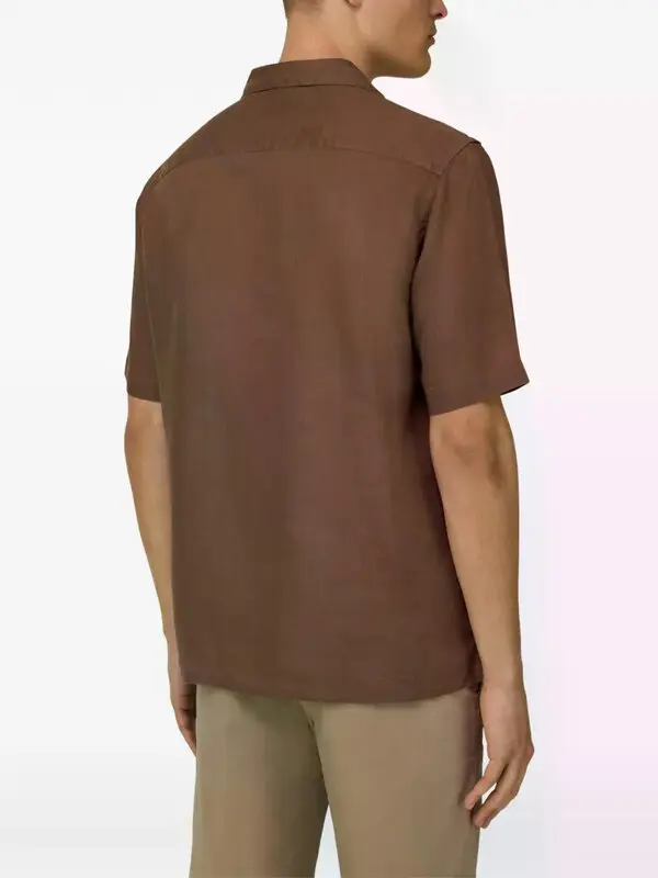 Boggi Milano Regular Fit Linen Shirt