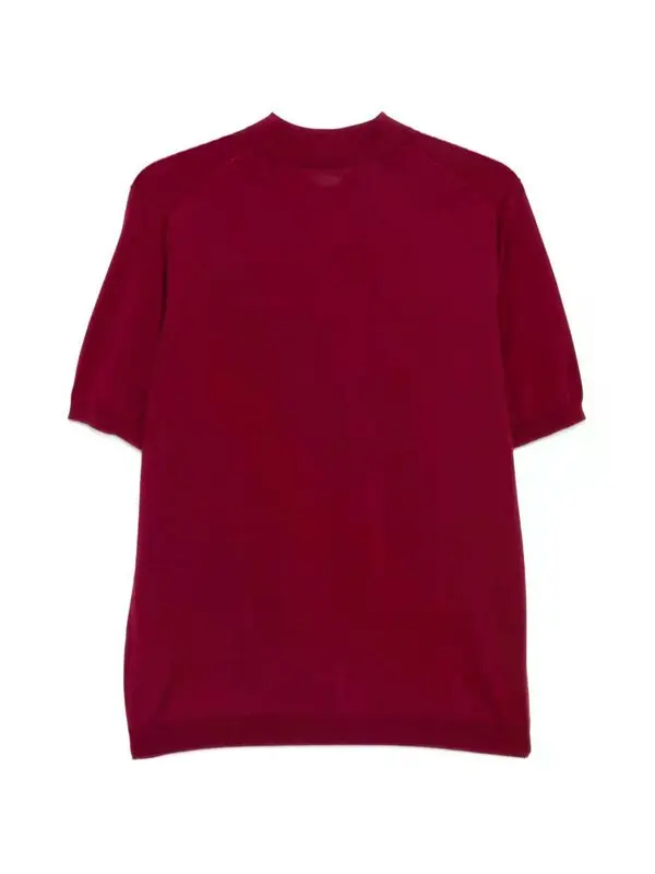 KANGRA Half-button Polo Shirt - Red