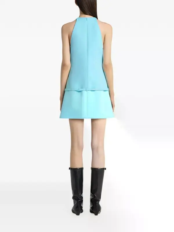 COURREGES A-line Dress With Belt - Blue