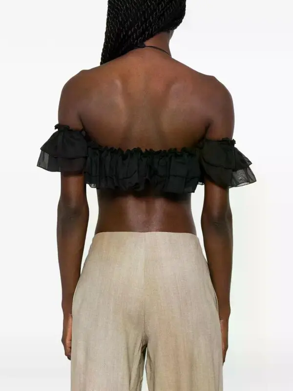 Ermanno Scervino Ruffled Halterneck Top