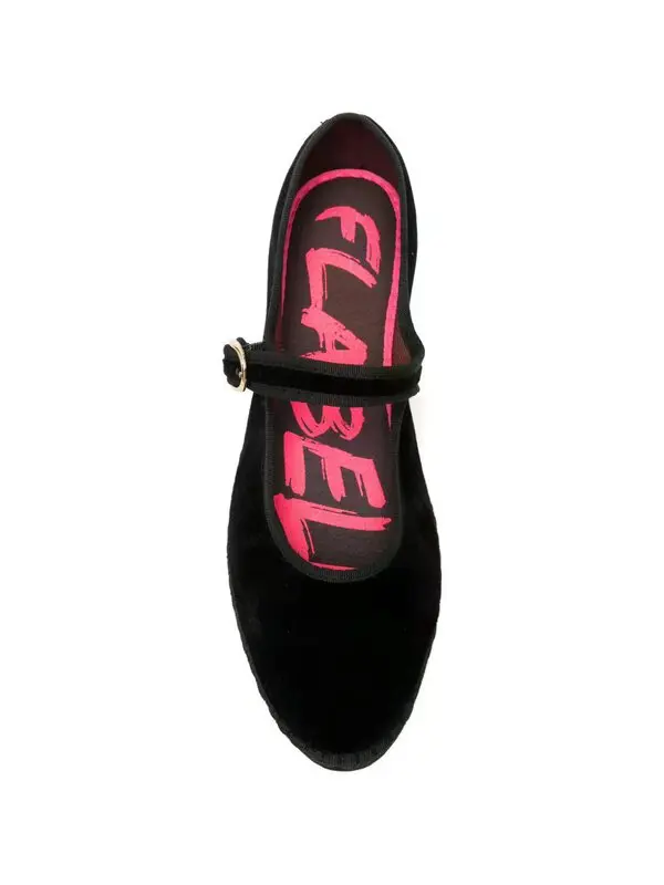 FLABELUS Antonia Velvet Ballet Flats