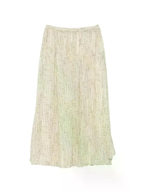 Max & Moi Printed Crinkled Mid Skirt