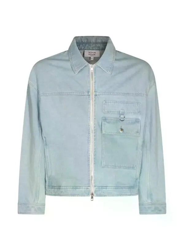 Maison Kitsuné Zip-up Denim Jacket