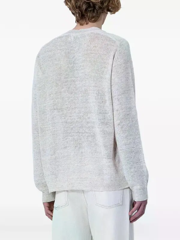 Our Legacy Rue V-neck Long-sleeve Sweater - Neutrals
