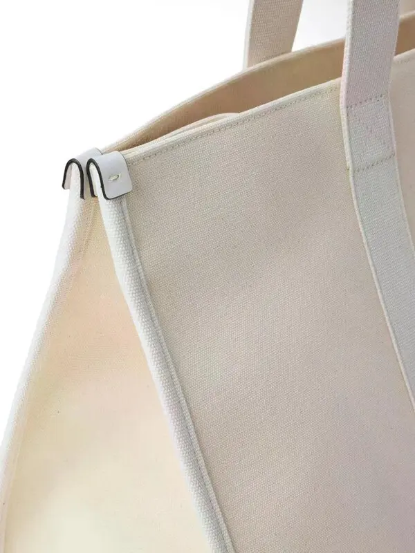 Moncler Logo-embroidered Tote Bag - Neutrals