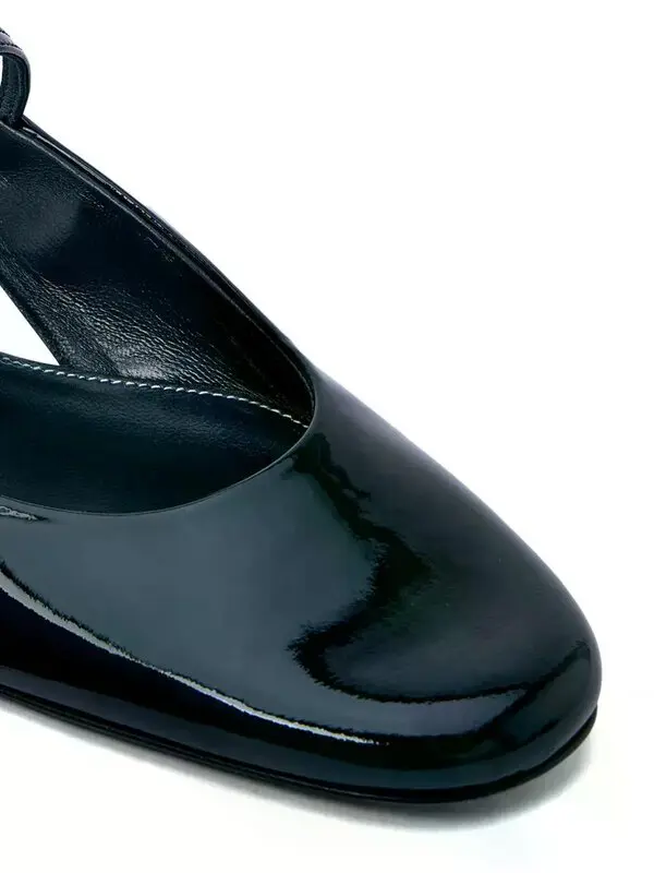 TOTEME Slingback Leather Pumps - Black