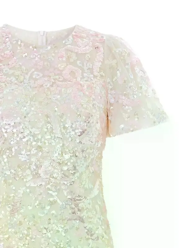 NEEDLE & THREAD Dancing Ribbon Sequin-embellished Maxi Dress