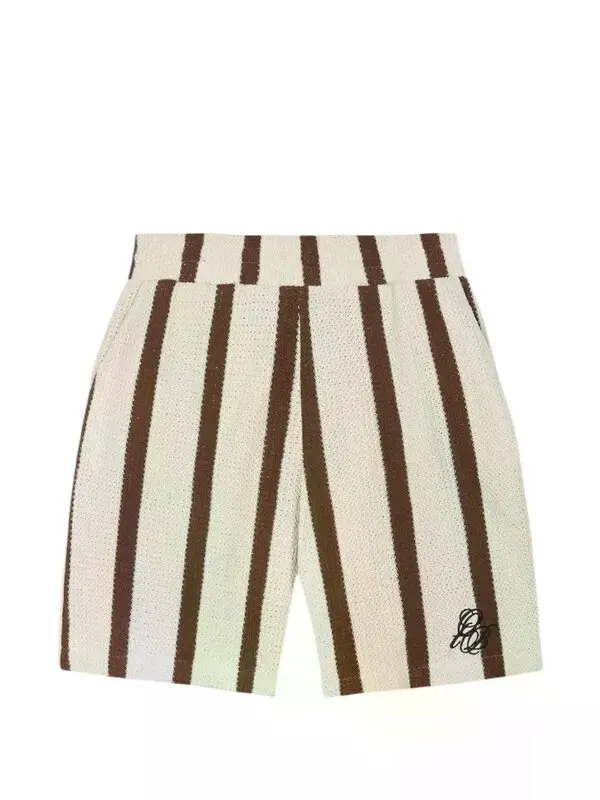 ONLY THE BLIND Crochet Knit Shorts - Neutrals