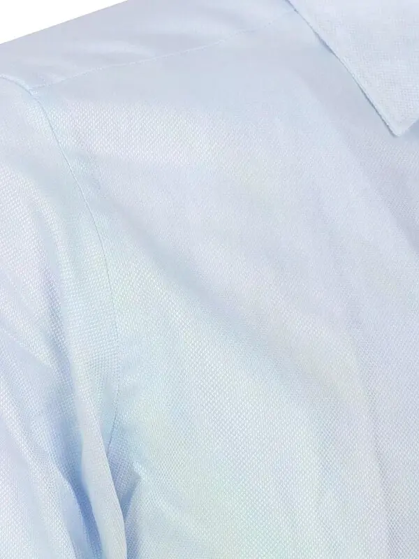Zegna Micro-patterned Long-sleeve Shirt