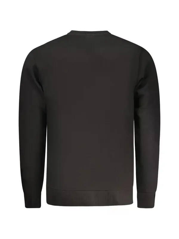 RIFLE Logo-print Flap-pocket Sweatshirt - Black