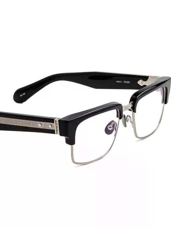 Matsuda Engraved Square-frame Eyeglasses