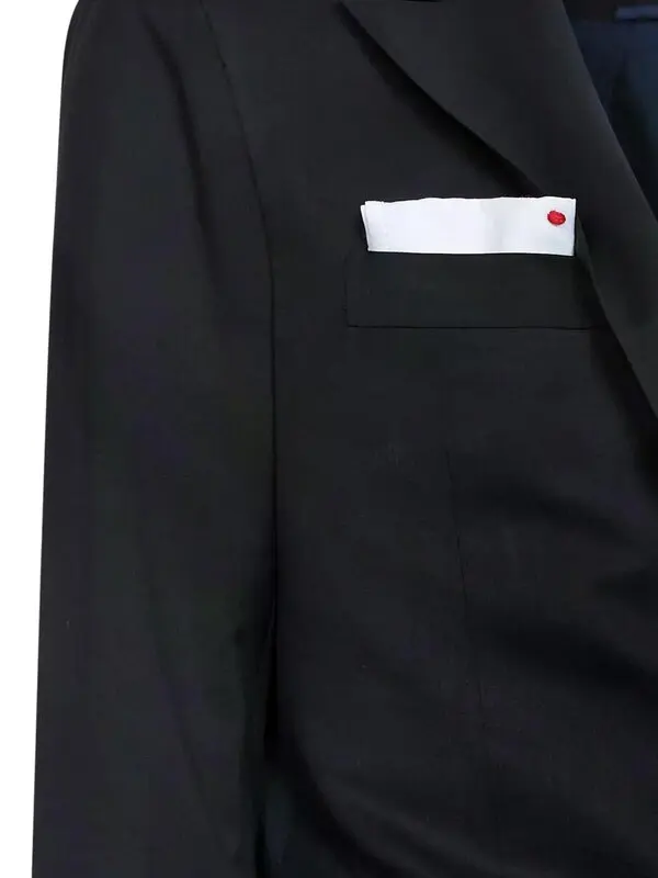 Kiton Single-breasted Peak-lapel Suit - Blue