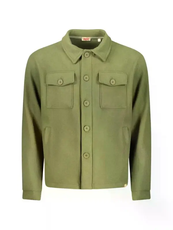 RIFLE Button-up Pocket-up Cotton Overshirt