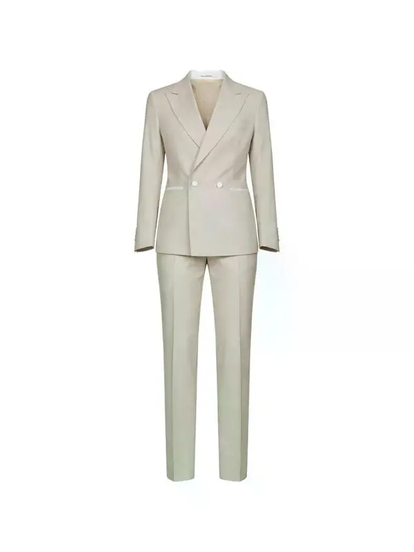 Tagliatore Double-breasted Virgin-wool Suit