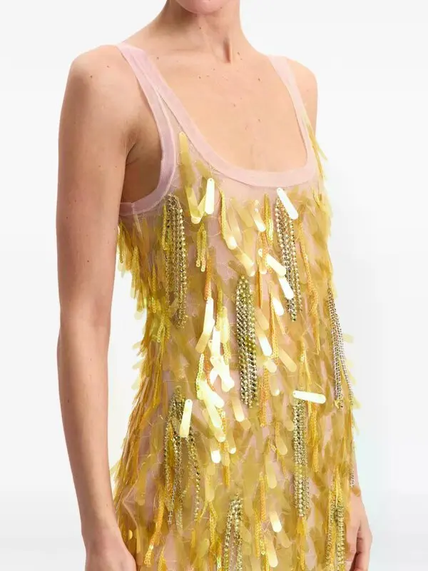 16Arlington Shani Midi Dress - Yellow