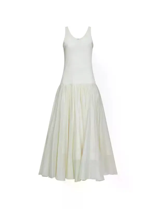 Co Name' Layered Maxi Dress - Neutrals