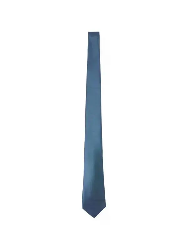 Kiton Twill Weave Neck Tie - Blue