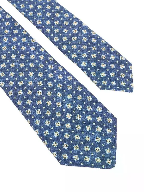 Kiton Floral-print Neck Tie
