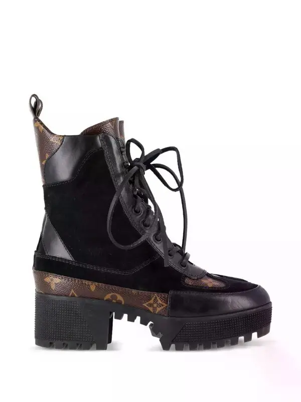 LOUIS VUITTON Laureate Monogram Boots