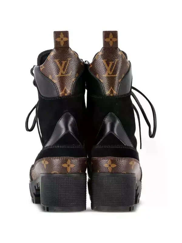 LOUIS VUITTON Laureate Monogram Boots