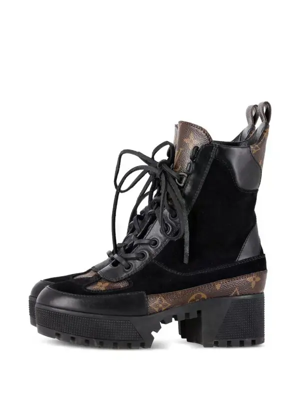 LOUIS VUITTON Laureate Monogram Boots