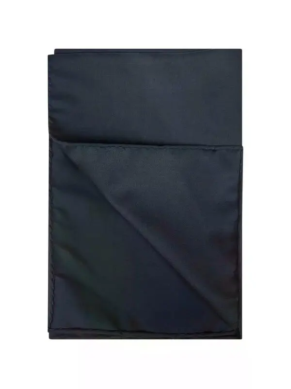 D4.0 Hand-finished Square Scarf - Blue