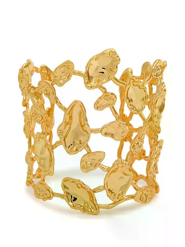 Alexis Bittar Brut Mosaic Hammered Cuff Bracelet - Gold