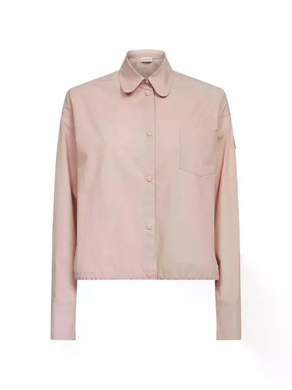 Moncler Drawstring Hem Logo-patch Shirt