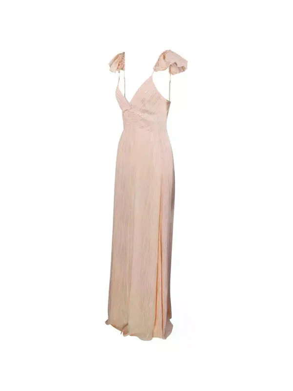 FORTE_FORTE Les Fils D'argent Ruffled Maxi Dress