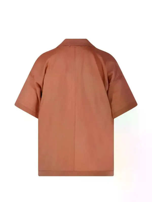 ROBERTO COLLINA Fine-knit V-neck T-shirt