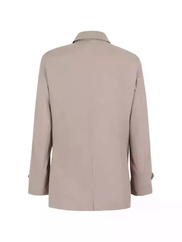 Herno Button-up Waterproof Coat - Neutrals