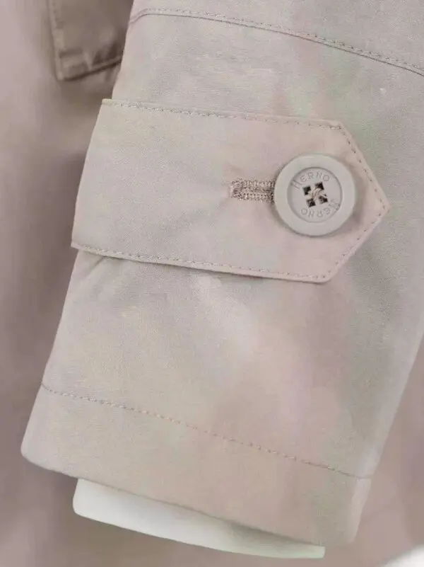 Herno Button-up Waterproof Coat - Neutrals