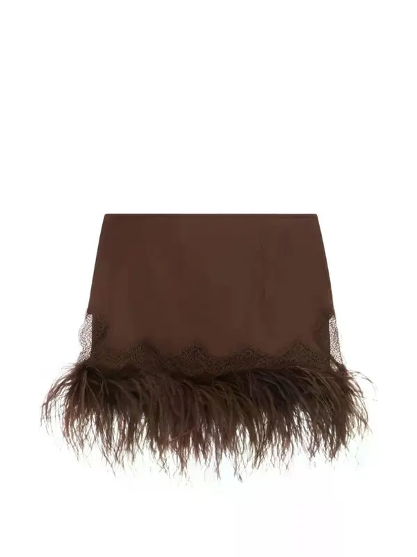 16Arlington Zelmi Mini Skirt - Brown