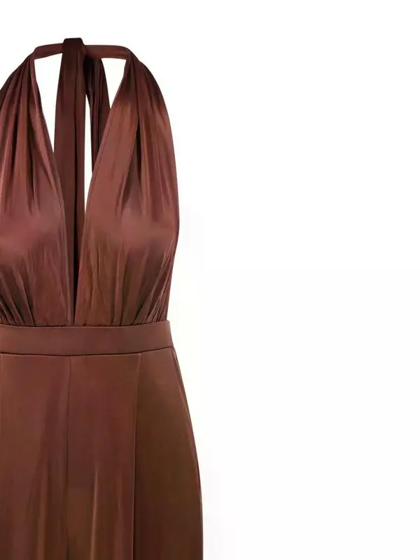 AMAZUIN Lennox Halterneck Plunging Jumpsuit