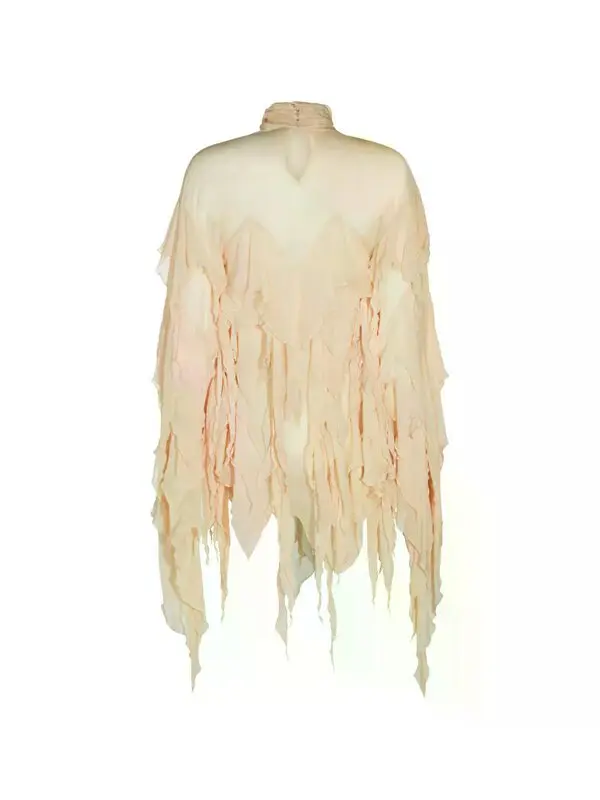 Blumarine Ruffled Asymmetric Blouse - Neutrals