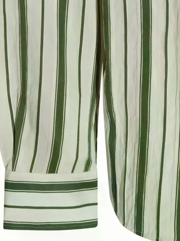 Nn07 Deon Vertical-stripe Shirt - White