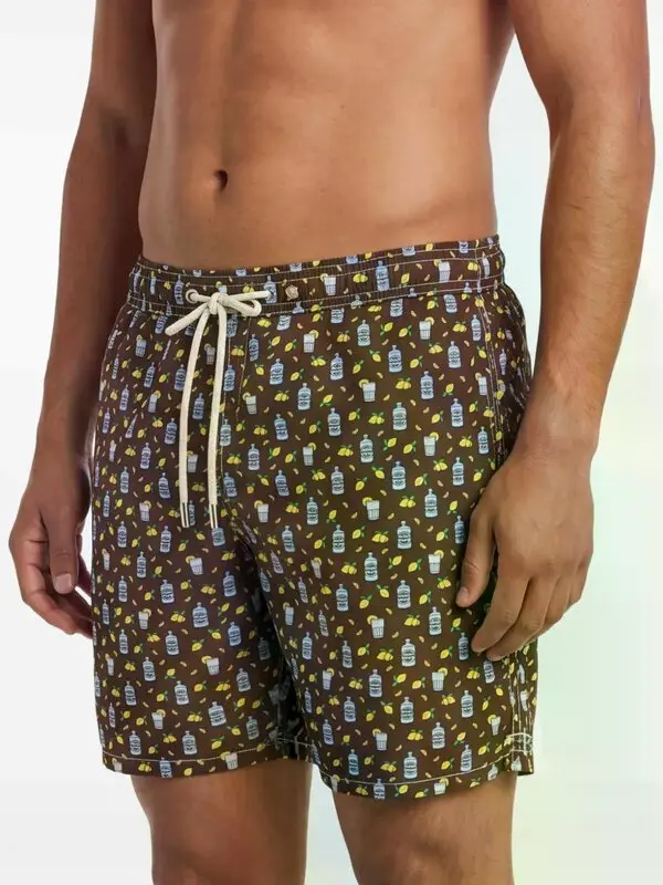 MC2 SAINT BARTH Graphic-print Swim Shorts