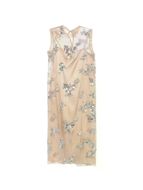 OTTOD'AME Sequin-embellished Midi Dress