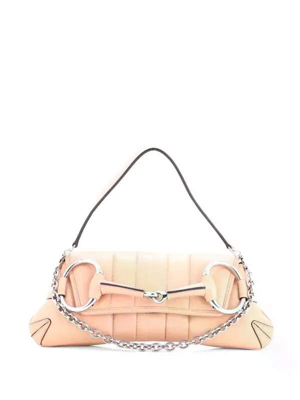 Gucci Horsebit Chain Shoulder Bag Vertical Quilted Leather