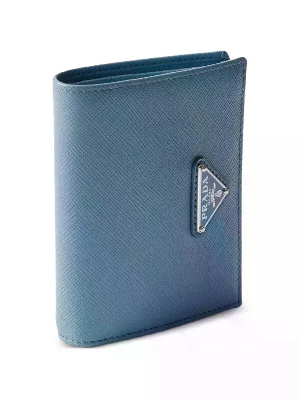 Prada Small Saffiano Leather Wallet - Blue