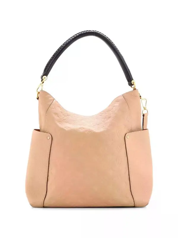 LOUIS VUITTON Bagatelle Monogram Empreinte Leather Hobo Bag - Neutrals