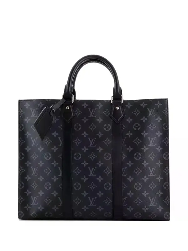 LOUIS VUITTON Sac Plat Nm 24h Monogram Eclipse Tote Bag